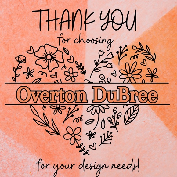 Overton DuBree | Design | Pastel Handwritten Floral Note Personalized ...